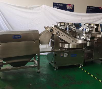 China 304 Stainless Steel Chocolate Truffle Ball Making Machine - 60 pieces/min, 10-50mm diameter, 5kW power for sale