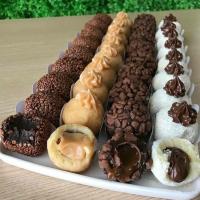 China Automatic Vegan Chocolate Truffles Machine 304 Stainless Steel 220V 5kW 10-50mm Ball Production Line for sale