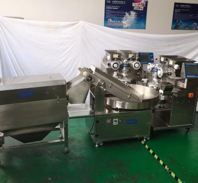 China 304 Stainless Steel Automatic Chocolate Truffle Ball Forming Machine - 120 Pcs/Min Speed, 10-50mm Diameter for sale