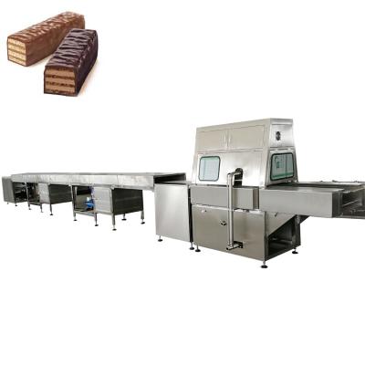 China Industrial Chocolate Coating Line 600mm Belt Width 14M Cooling Tunnel for Biscuits Snacks for sale