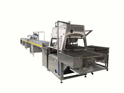 China Industrial Freezing Tunnel Chocolate Enrober Line for sale