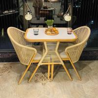 China Outdoor Furniture Coffee Table Set Balcony Furniture Space Saving Furniture for Chairs for Restaurants and Coffee Shop for sale