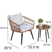 China Patio American Style Garden Chair Rope Modern Aluminum Garden Chairs for Outdoor Outdoor Furniture Dining Table and Chairs for sale