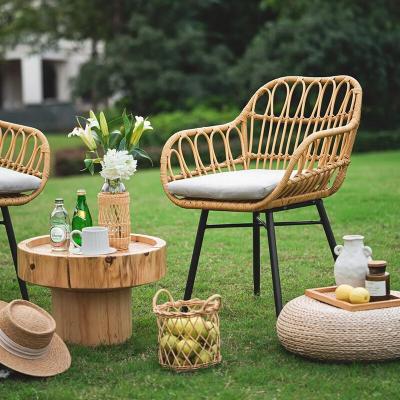 China High Quality Outdoor Restaurant Furniture Waterproof Sunscreen Rattan Patio Garden Chair for sale