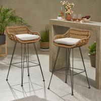 China YILIN Modern Design Modern Rattan Restaurant Garden Bar Chair for Outdoor Provide Woven Rope Outdoor Furniture Customized Size for sale
