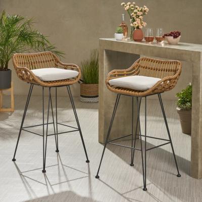 China YILIN Modern Design Modern Rattan Restaurant Garden Bar Chair for Outdoor Provide Woven Rope Outdoor Furniture Customized Size for sale