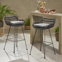 China YILIN Modern Design Modern Rattan Restaurant Garden Bar Chair for Outdoor Provide Woven Rope Outdoor Furniture Customized Size for sale