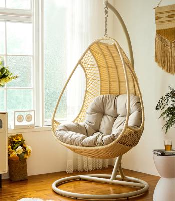 China New Design Garden Swing Outdoor Rattan Swing Egg Chair Garden Furniture Hanging List Full Color Swing Chair for sale