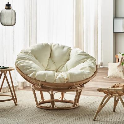 China Factory Wholesale Modern Simple Minimalist Velvet comfort Fabric Leisure Reclining Lounge Rattan Living Room Chair for sale