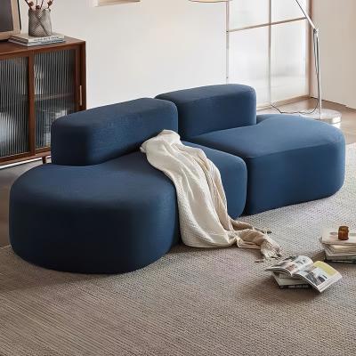 China Portable High-Resilience Memory Foam All-in-One Sofa Ready to Use with Removable Tech Fabric for Villas Living Room Furniture for sale