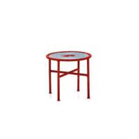 China Artistic Sculptural Chaise Lounge & Side Table Set  Modern Curved Lounge Chair with Colorful Woven Upholstery for Living Room for sale