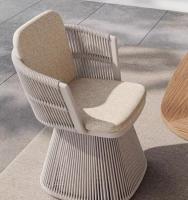 China Rope Woven Dining Chair & Table Set, Indoor/Outdoor Furniture for Dining Room, Patio, Balcony for sale
