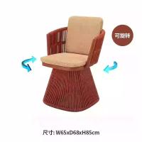China Rope Woven Dining Chair & Table Set, Indoor/Outdoor Furniture for Dining Room, Patio, Balcony for sale