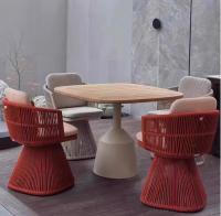 China Rope Woven Dining Chair & Table Set, Indoor/Outdoor Furniture for Dining Room, Patio, Balcony for sale