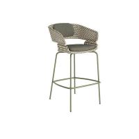 China Weather-Resistant PE Rattan Outdoor Bar Stools & Dining Chairs with Aluminum Frame for Patio, Garden, Backyard for sale