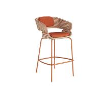 China Weather-Resistant PE Rattan Outdoor Bar Stools & Dining Chairs with Aluminum Frame for Patio, Garden, Backyard for sale