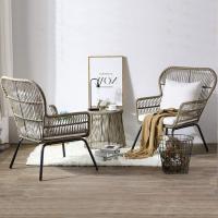 China High Quality Bistro Set Factory Supply Wicker Garden Sofa Set Hot Selling PE Rattan Chair for sale