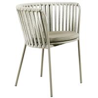 China Outdoor Patio Rope Furniture Webbing Chair Backyard Terrace Poly Aluminum Rattan Wicker Rope Garden Set Garden Chairs for sale