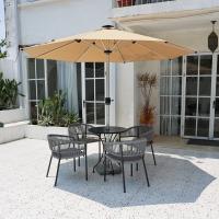 China Outdoor Chair Durable Rattan Patio Furniture for Garden Beach Events Modern Metal Design for sale