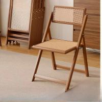 China Modern Stackable Folding Dining Chairs Metal Frame Woven Seat Eco-Friendly Waterproof Outdoor Villa Park Patio Furniture for sale