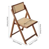China Modern Stackable Folding Dining Chairs Metal Frame Woven Seat Eco-Friendly Waterproof Outdoor Villa Park Patio Furniture for sale