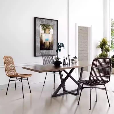 China Retro Style PE & Steel Balcony Chairs - Outdoor Leisure Seating for Urban Terrace for sale