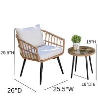 China American Style Modern Rope & Aluminum Outdoor Dining Chair Set-Eco-Friendly & Durable for Villa & Kitchen Gardens for sale