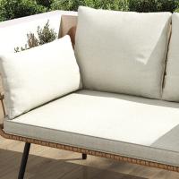 China Outdoor Hotel Resort Furniture Luxury Waterproof Rattan Garden Sofa Set for sale