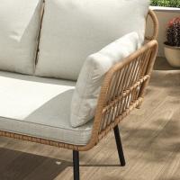 China Outdoor Hotel Resort Furniture Luxury Waterproof Rattan Garden Sofa Set for sale