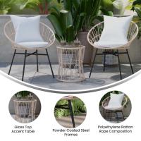 China Patio Seat Pe Sectional Restaurant Dinning Coffee Table Balcony Wicker High Back Rattan Set Dining Room Furniture Modern Provide for sale