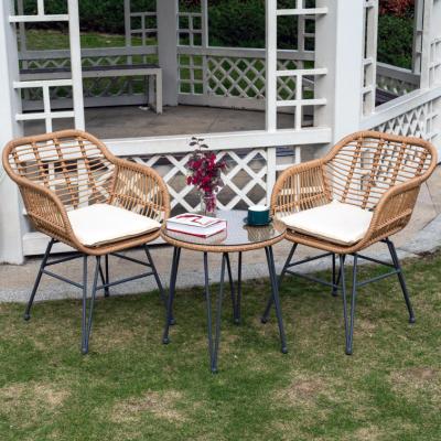 China Classic Outdoor Waterproof Furniture Dining Garden Chair Aluminum Frame Rattan Wicker Patio Restaurant Modern Provide for sale