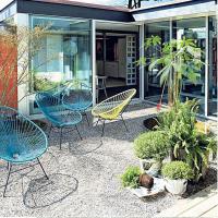 China Outdoor Plastic String Chair Rattan Furniture Garden Egg Sunchair Patio Furniture Acapulco Chair Contemporary Bistro Chair 10pcs for sale