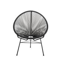 China Outdoor Plastic String Chair Rattan Furniture Garden Egg Sunchair Patio Furniture Acapulco Chair Contemporary Bistro Chair 10pcs for sale