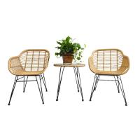 China New Design Outdoor Steel Rattan Garden Chair Patio Furniture Dining Chair Steel Garden Armrest Chair for sale