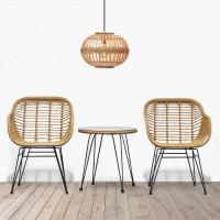 China New Design Outdoor Steel Rattan Garden Chair Patio Furniture Dining Chair Steel Garden Armrest Chair for sale