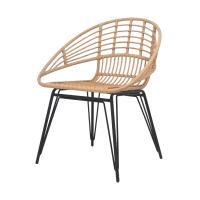 China YILIN Rattan Chair Patio Restaurant Dining Chair for Outdoor Outdoor Furniture Modern Provide Garden Chair Hot Selling Luxury for sale