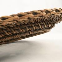 China Natural Rattan Round Classic Charger Plate with Pattern Handmade Woven Customizable for Wholesale From China for sale