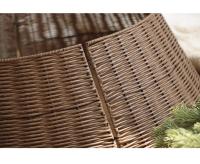 China Diameter Detachable PE Rattan Woven Customizable Size Color Christmas Tree Collar Skirt Fence Artificial Christmas Tree Base for sale