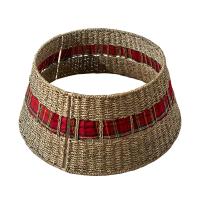 China Best Quality Rattan Brown Artificial Christmas Ornament Elegant Tree Box Tree Collar for Home Christmas Tree Decoration for sale