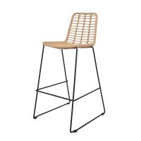 China YILIN Dining Chair Modern Design Leisure Rattan Wicker Bar for Outdoor Outdoor Furniture Provide Garden Chair Customized Size for sale