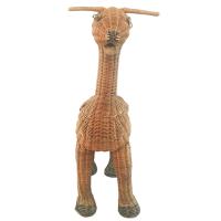 China Good Quality Supermarket Hotel Home Decoration Handmade Rattan Weaving Animal Crafts for sale