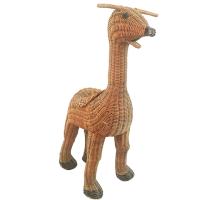 China Good Quality Supermarket Hotel Home Decoration Handmade Rattan Weaving Animal Crafts for sale