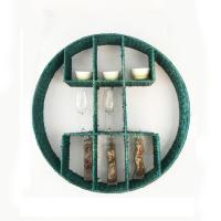 China Home Decor Seagrass Handwoven Wall Hanging Basket Decorative Storage Woven Wall Basket Decor Carton Box Horizontal Modern for sale