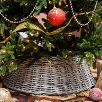 China Factory Direct Christmas Home Decor Essentials Christmas Tree Apron Christmas Tree Bottom Fence for sale