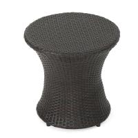 China YILIN Modern Design Handmade Rattan Woven Patio Table Garden Table Round Home Durable Outdoor Outdoor Furniture Set Giardino Tek for sale