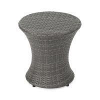 China YILIN Modern Design Handmade Rattan Woven Patio Table Garden Table Round Home Durable Outdoor Outdoor Furniture Set Giardino Tek for sale