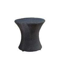 China YILIN Modern Design Handmade Rattan Woven Patio Table Garden Table Round Home Durable Outdoor Outdoor Furniture Set Giardino Tek for sale