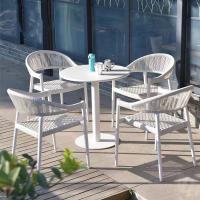 China Furniture Set High Back Patio Rattan Wicker Dining Garden Chair Comfortable Leisure Outdoor Eco-friendly Contemporary for sale