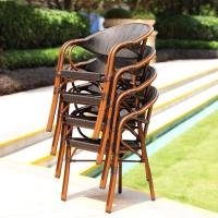 China Furniture Set High Back Patio Rattan Wicker Dining Garden Chair Comfortable Leisure Outdoor Eco-friendly Contemporary for sale