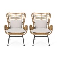 China YILIN Furniture Chair and Coffee Table Set Wicker Bistro Set Balcony PE Steel Popular Sale Outdoor Wicker 3 Pieces Modern for sale